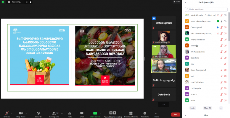 CENN Organized the Cycle of Online Environmental Awareness Rising ...